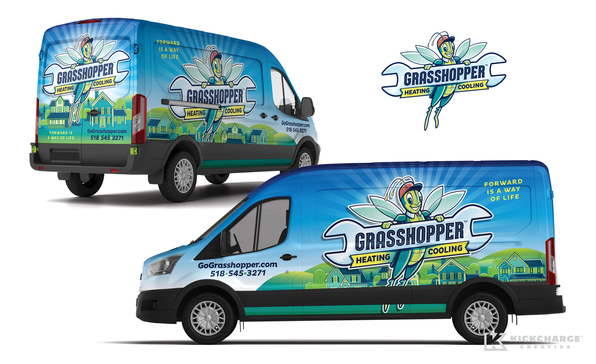 Service Truck Wraps - Truck Wrap Design | KickCharge Creative